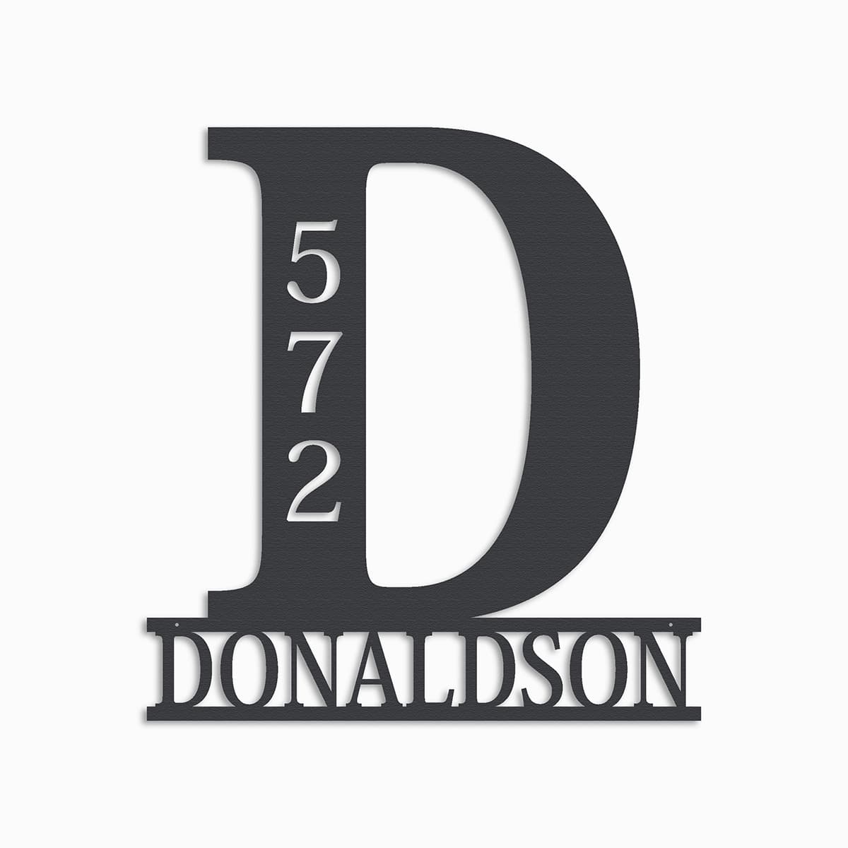 Address Monogram Sign – Lifestylesteel